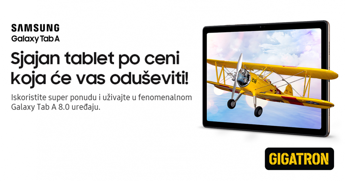 Samsung Galaxy Tab A Tablet Po Odličnoj Ceni | Gigatron
