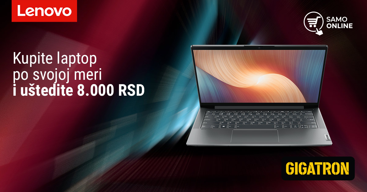 Odabrani Lenovo Laptop Računari Uz Popust Od 8.000 RSD | Gigatron